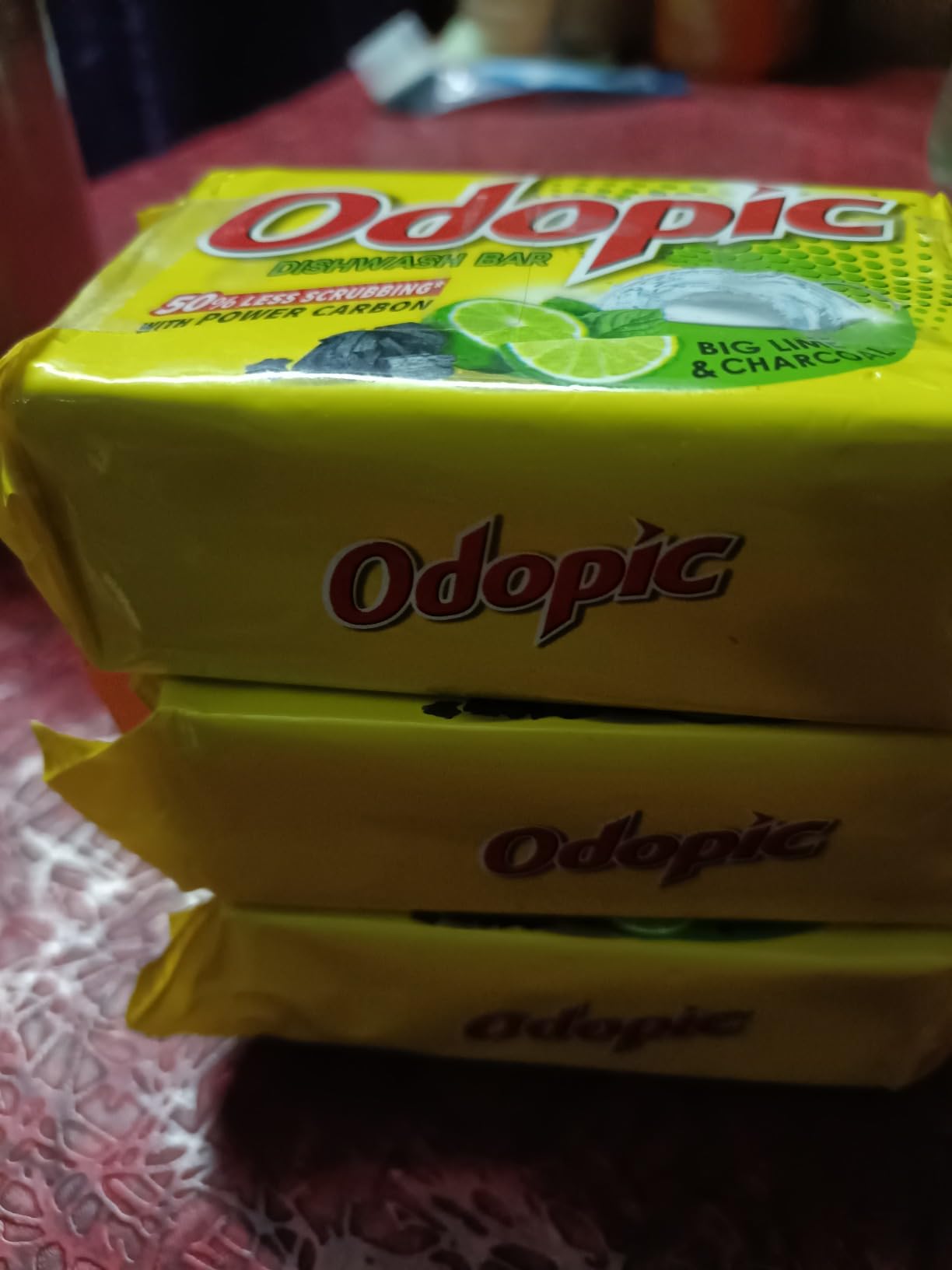 DABUR Odopic Dishwash Bar (Pack Of 3, 300Gx3) Kitchen Utensil Cleaner ...