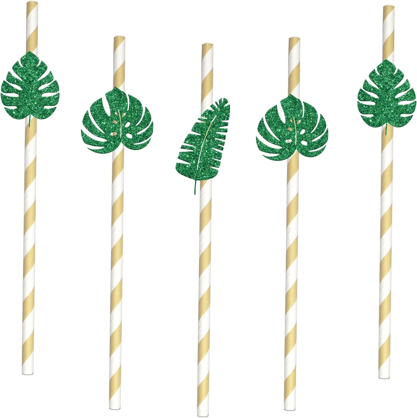 Amazon.com: Palm Leaf Paper Straw Decor, Hawaiian Luau Party Paper ...