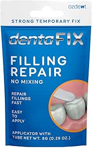 DENTAFIX Repair Filling 8g - Temporary Teeth Cement Repair for Strong ...