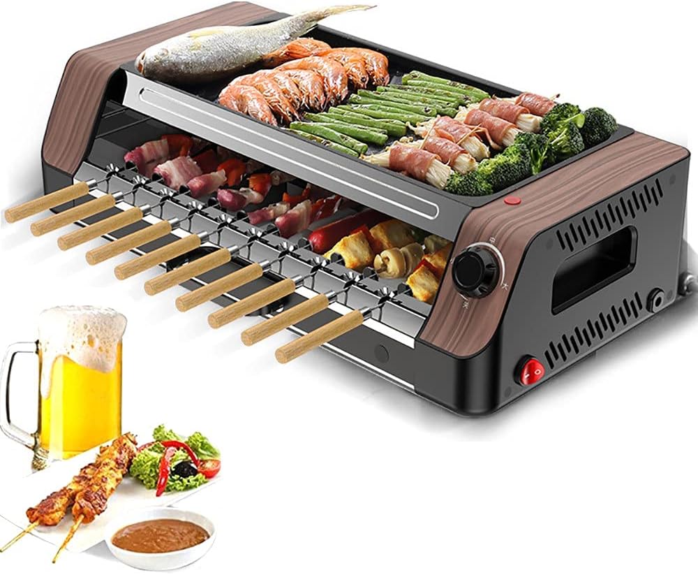 Automatic Rotating Smokeless Electric Kebab Making Machine, Double ...