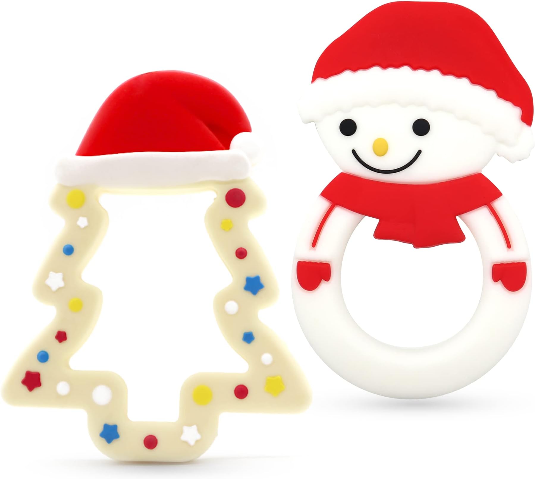 Amazon.com : BIGSPINACH Ghost Teether and Cute Ghouls Ring Teether ...