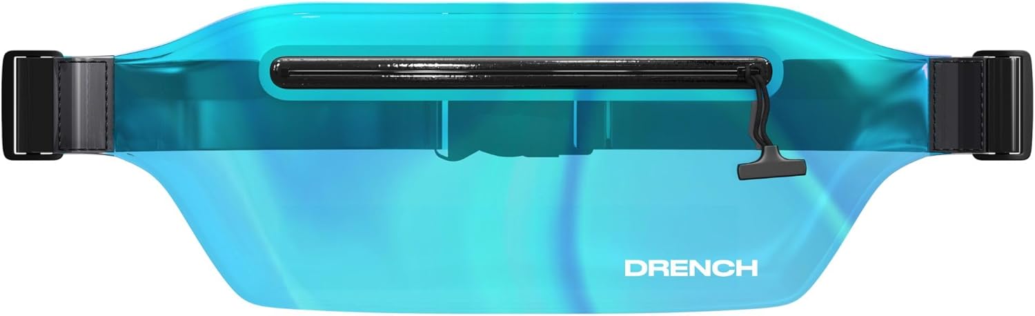 Amazon.com: DRENCH Waterproof Fanny Pack Blue Iridescent – Submersible ...