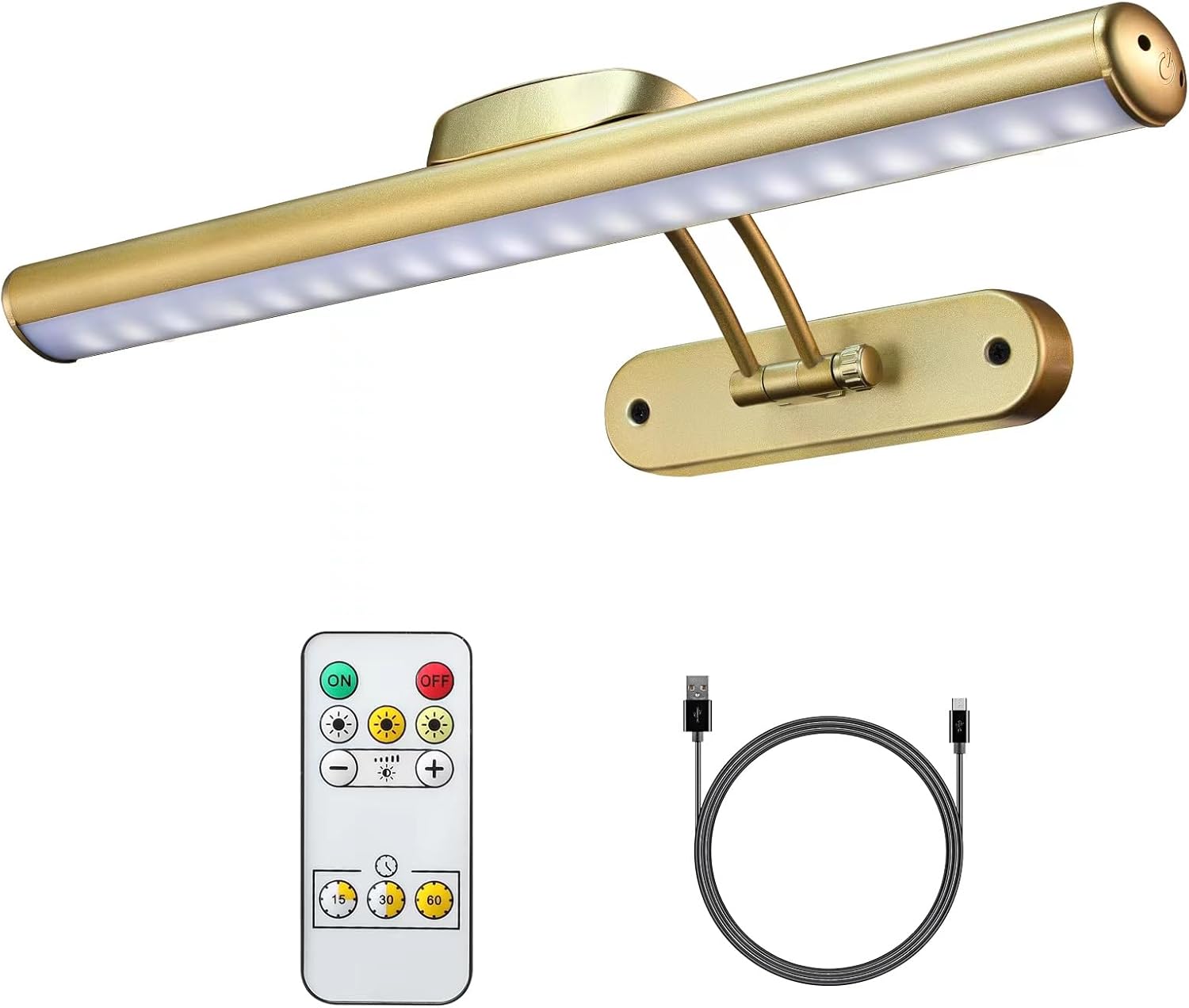 MIOBLUE Rechargeable Picture Light with Remote, Wireless Battery Art ...