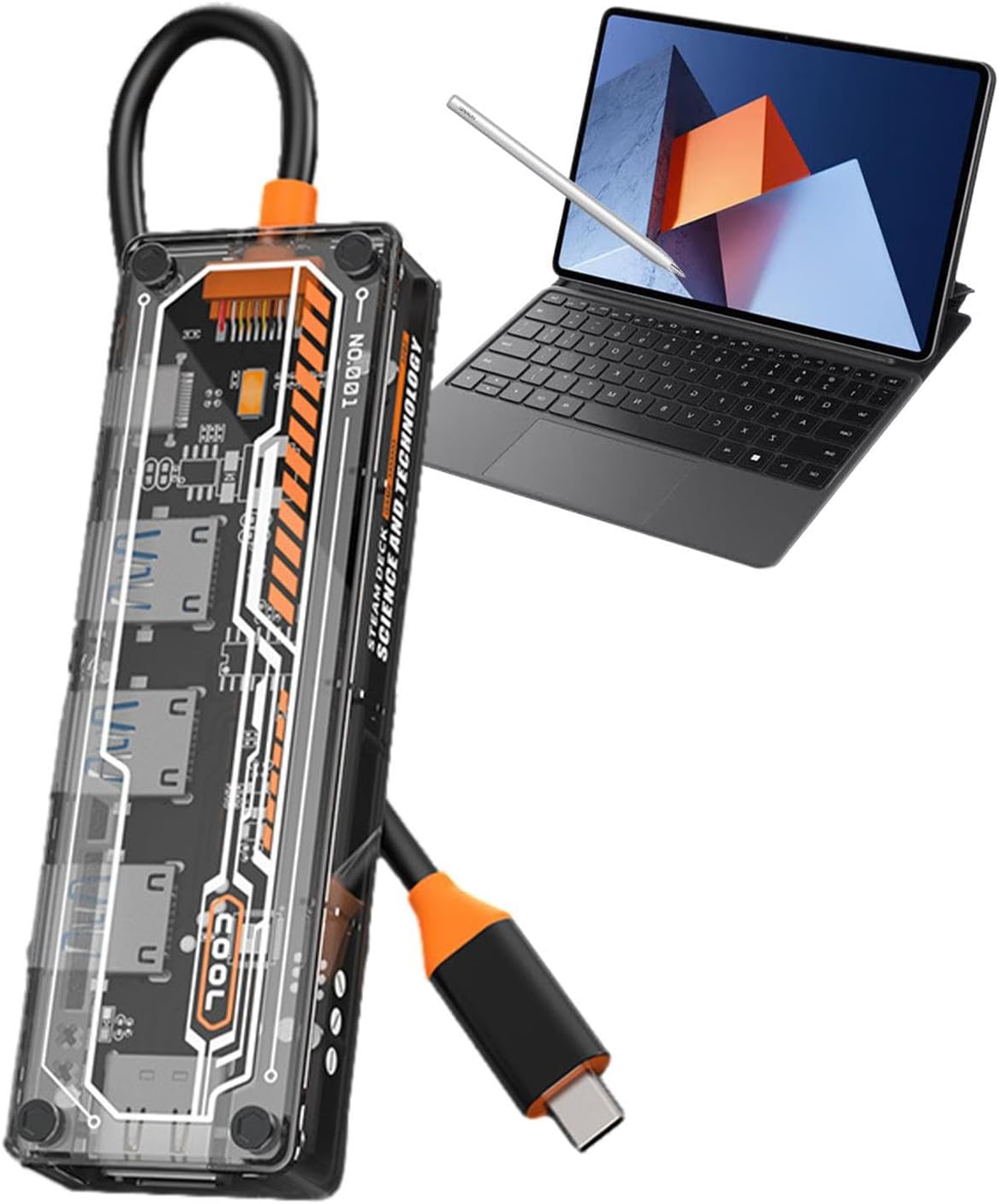 Amazon.com: UEMIS USB Dock Station, 3 in 1 Multiport Adapter Docking ...