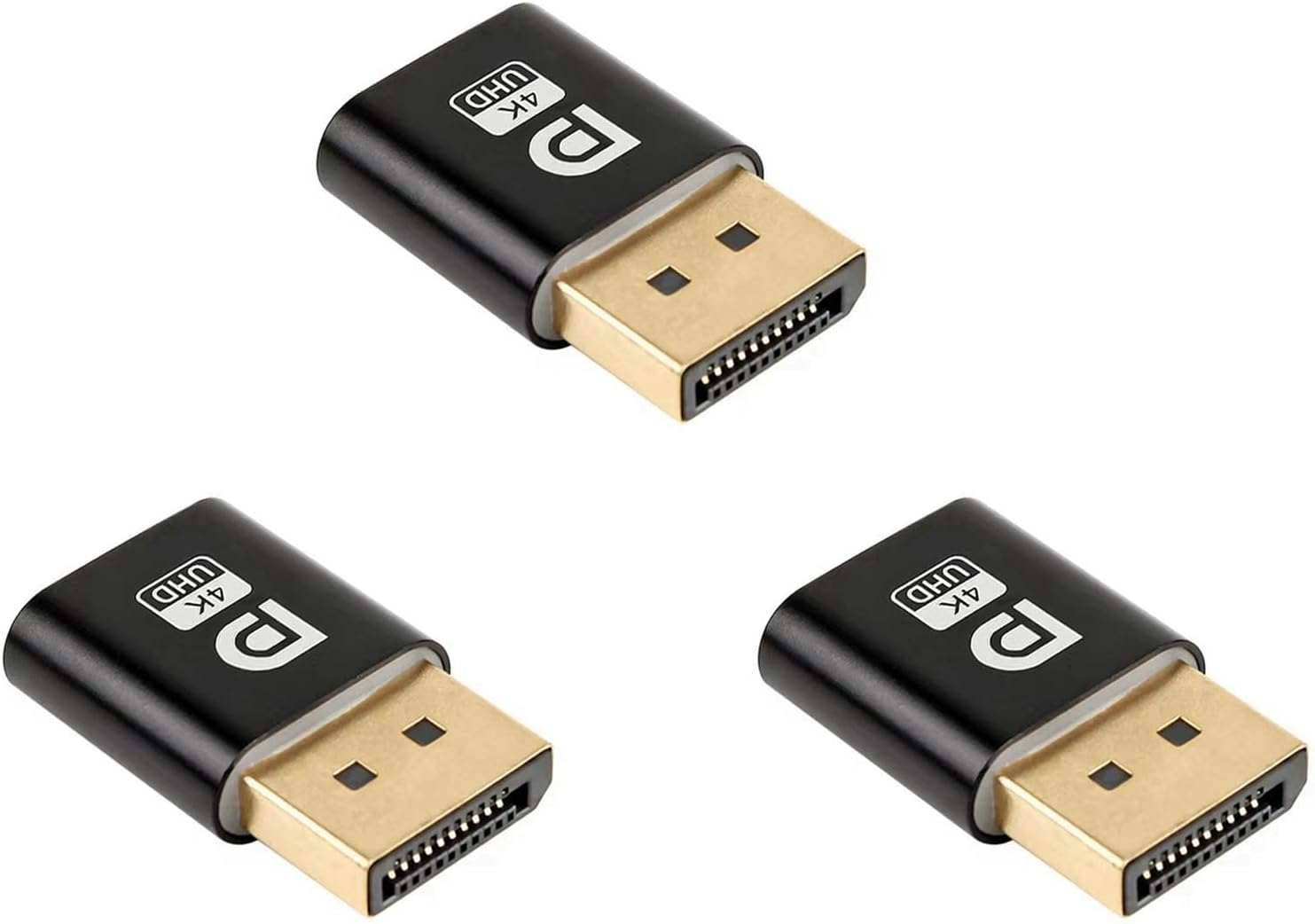 Amazon.co.jp: 3X 4K Displayport Dummy Plug DP Virtual Display Adapter ...