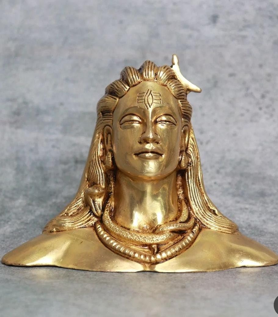 Buy ARTSIKIA Brass Lord Adiyogi Statue | Mahadev Idol | Shiva Statue ...