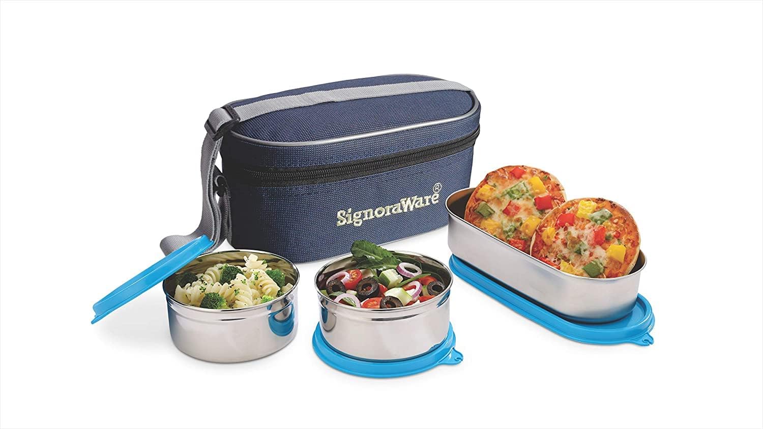 Buy SignoraWare Executive Stainless Steel Lunch Box Set 2 with bag ...