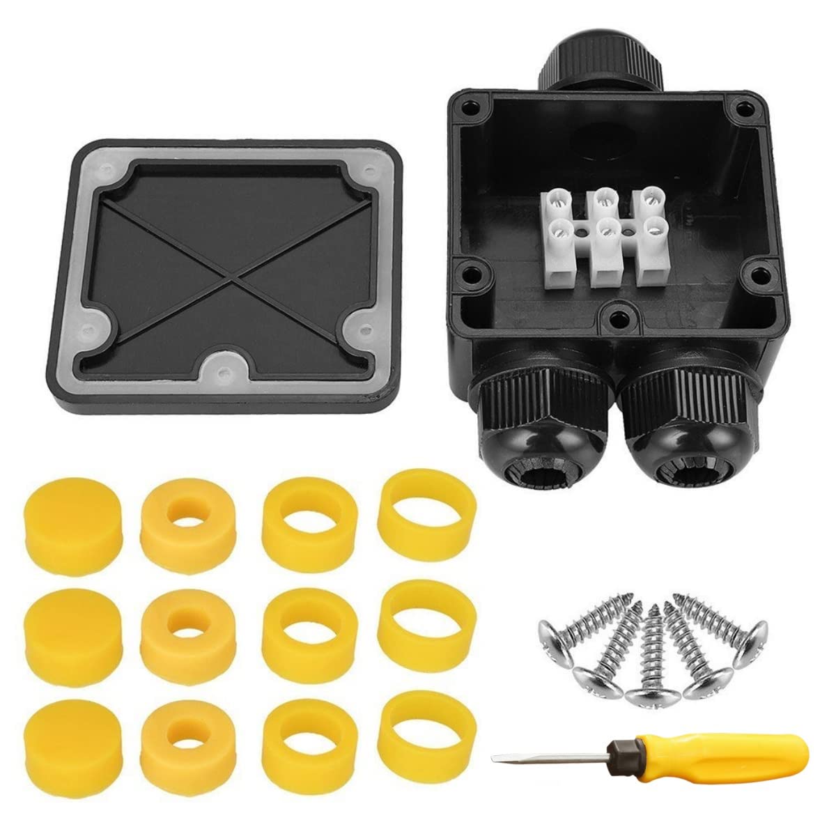 V-Fiabilidad Waterproof Junction Box 3 Way IP68 1In/3Out External ...