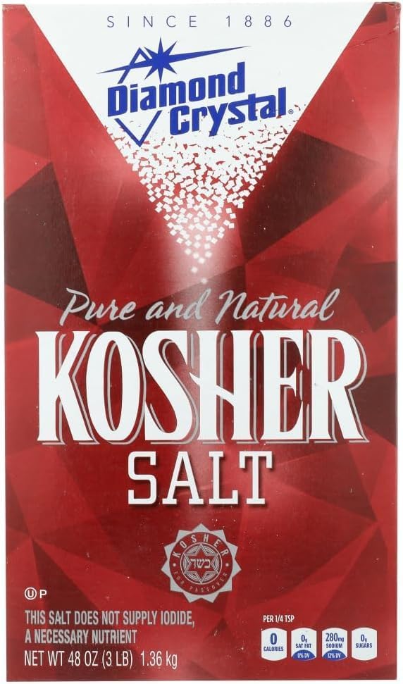 Amazon.com : Diamond Crystal Kosher Salt Flakes, Pure, Natural ...