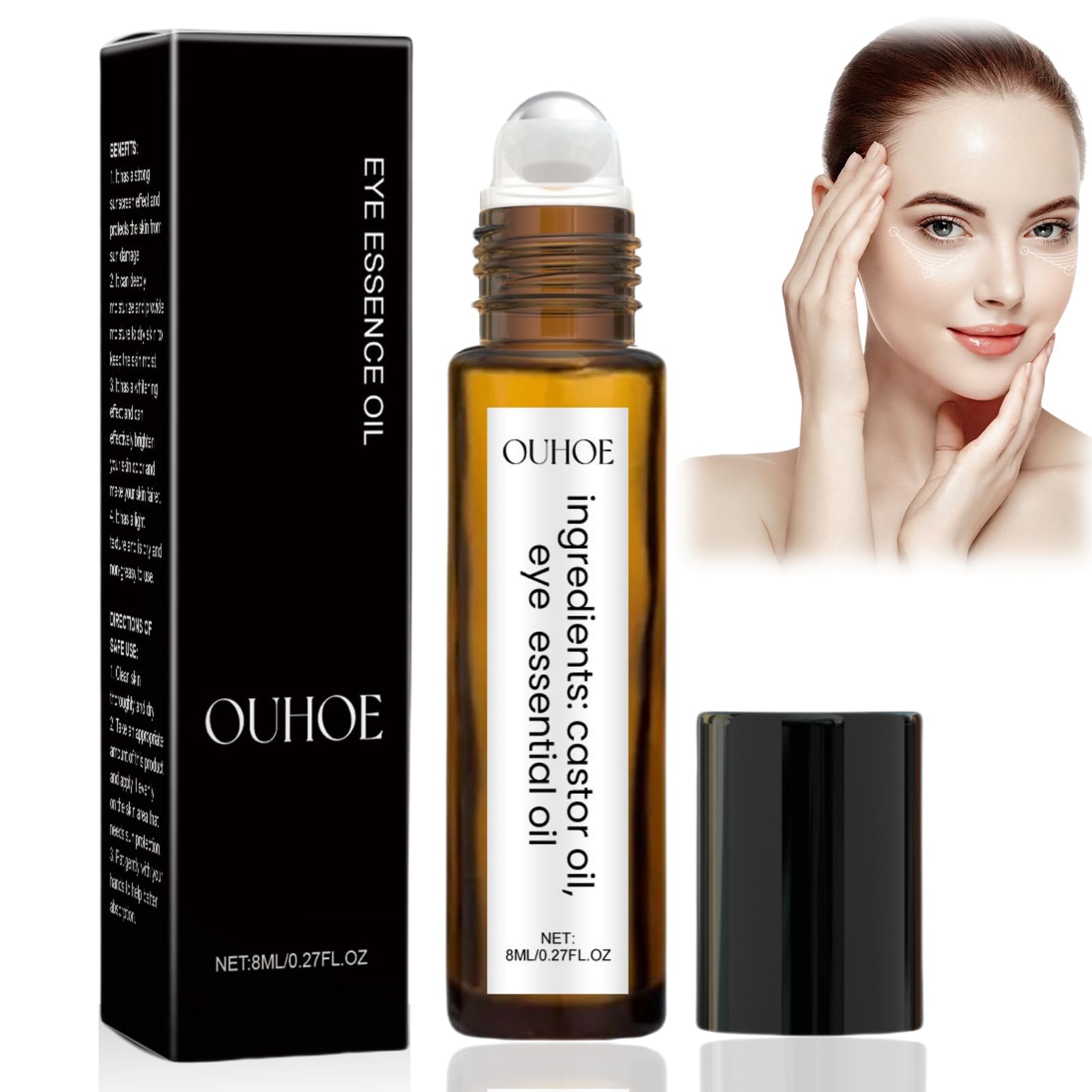 Rollerball Castor Oil,Castor Oil and Frankin-cense Eye Roller,Eye Cream ...