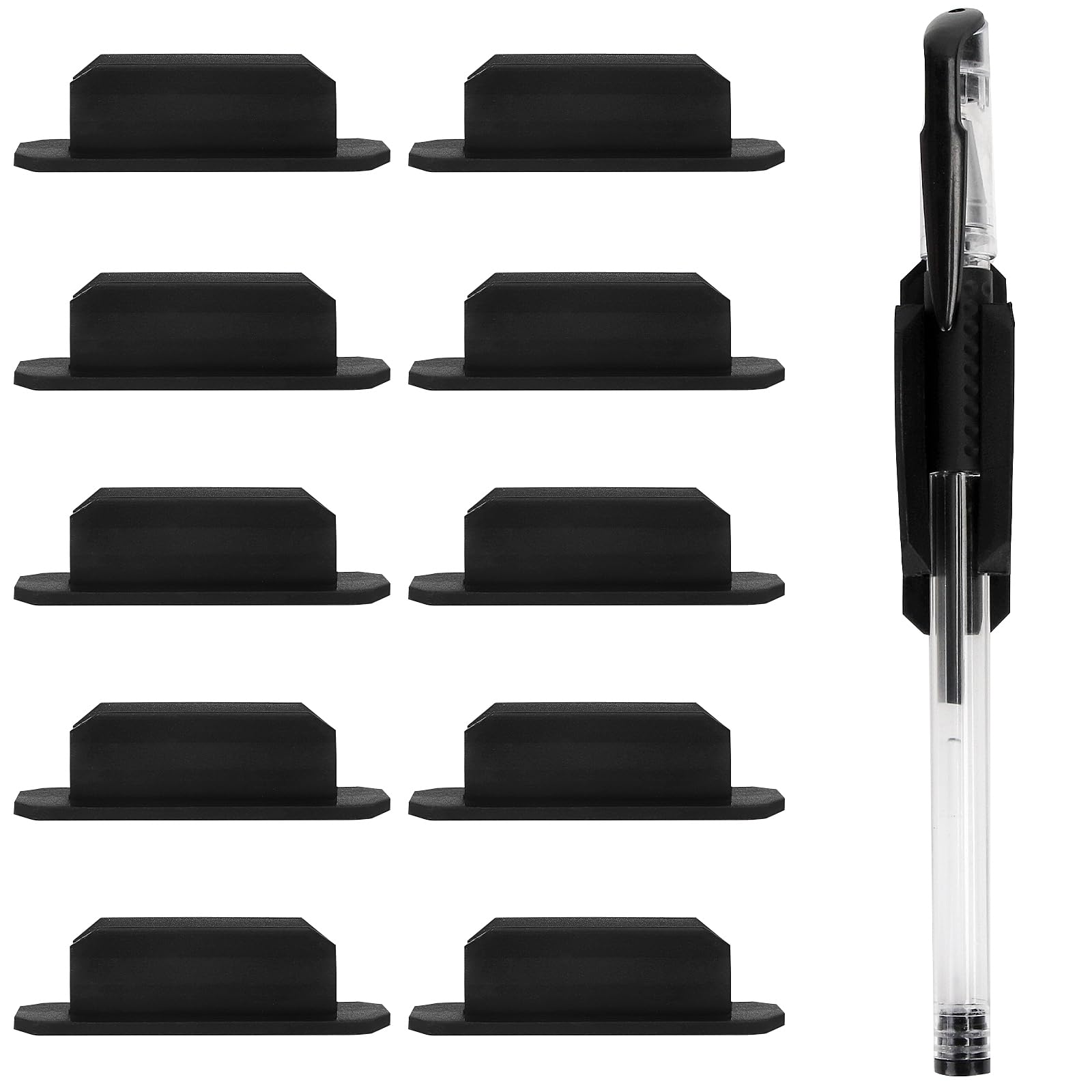 Amazon.com: 10Pcs Silicone Pen Holder, Adhesive Pen Holder for ...
