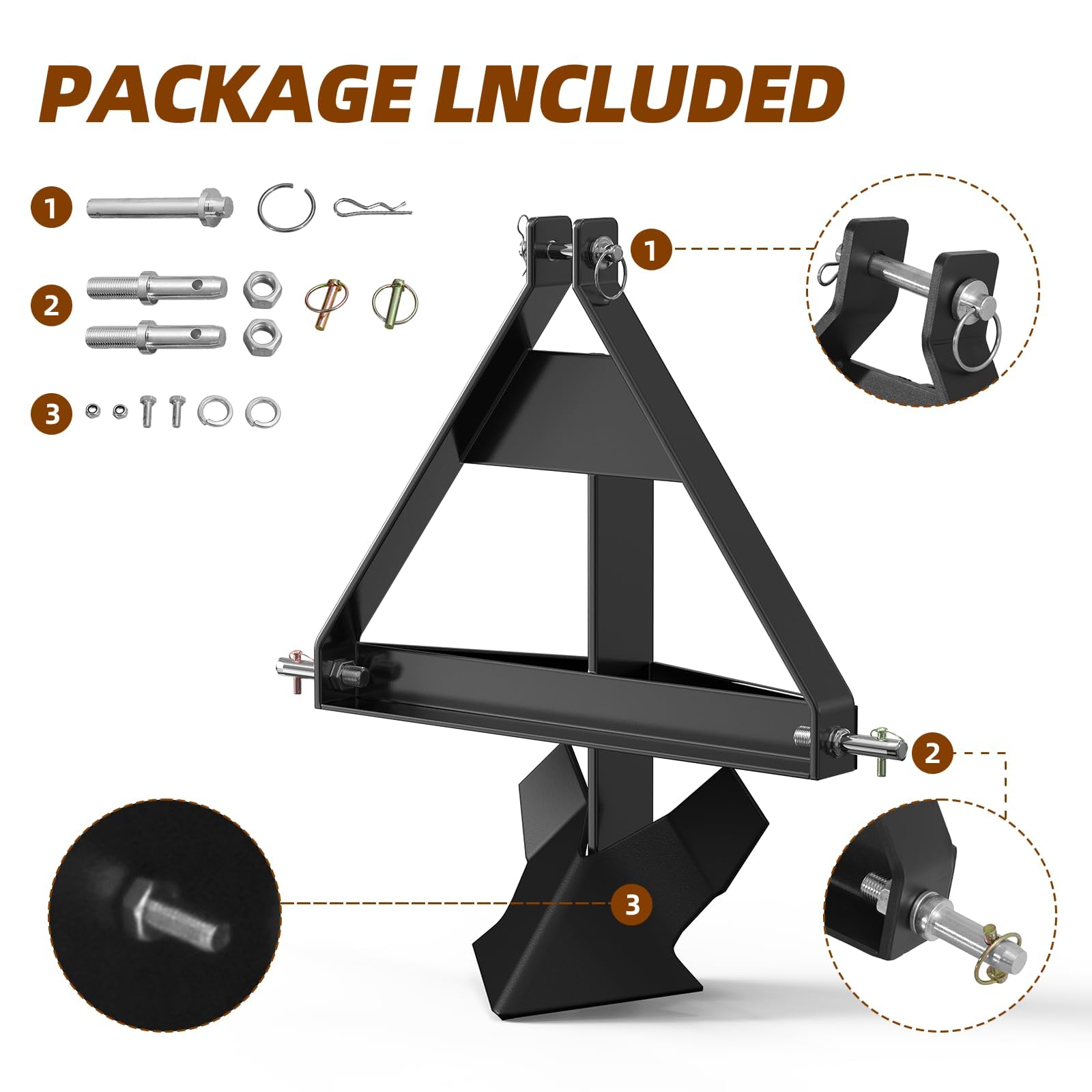 Snapklik.com : Middle Buster For Category 1,3 Point Quick Hitch ...