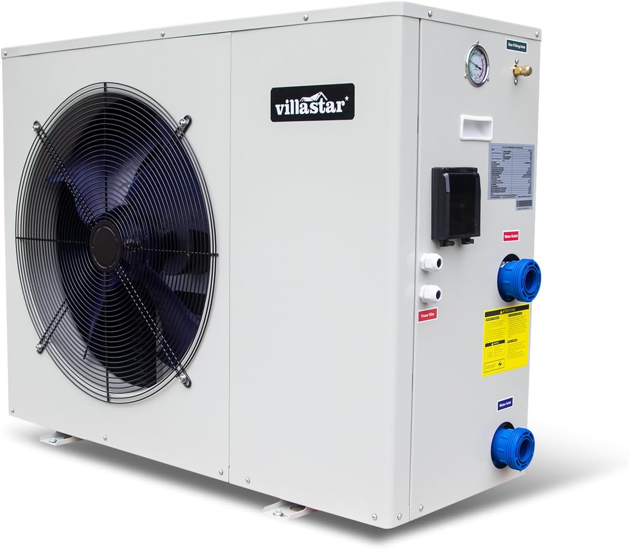 Amazon.com : villastar Pool Heat Pump 68,000 BTU/Electric Heater for ...