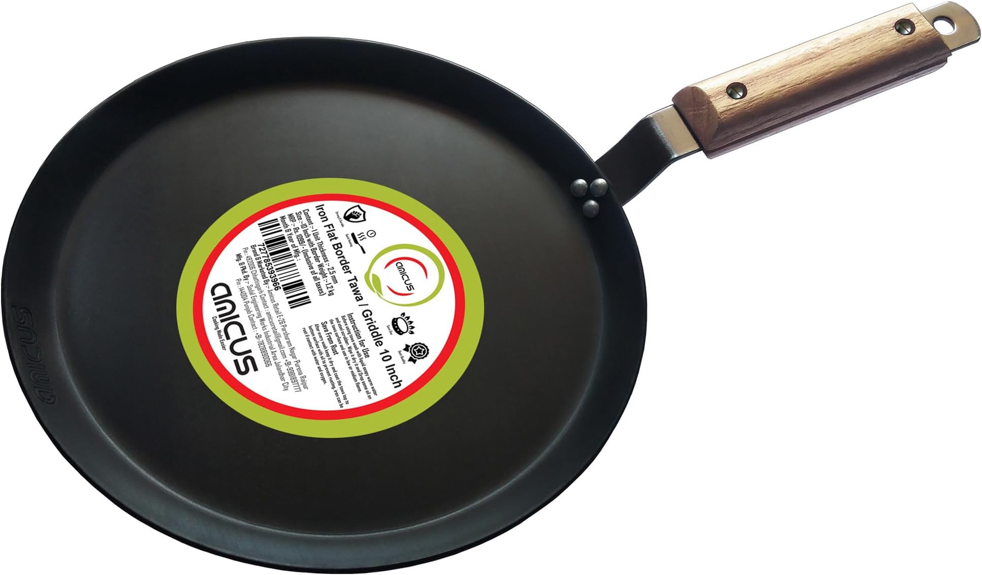 Buy amicus Kitchen Premium Iron Tawa for Dosa Roti Chapati, Flat Iron ...