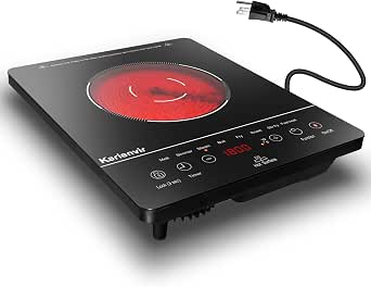 Amazon.com: Karienvir Single Burner Electric Cooktop, Portable Electric ...