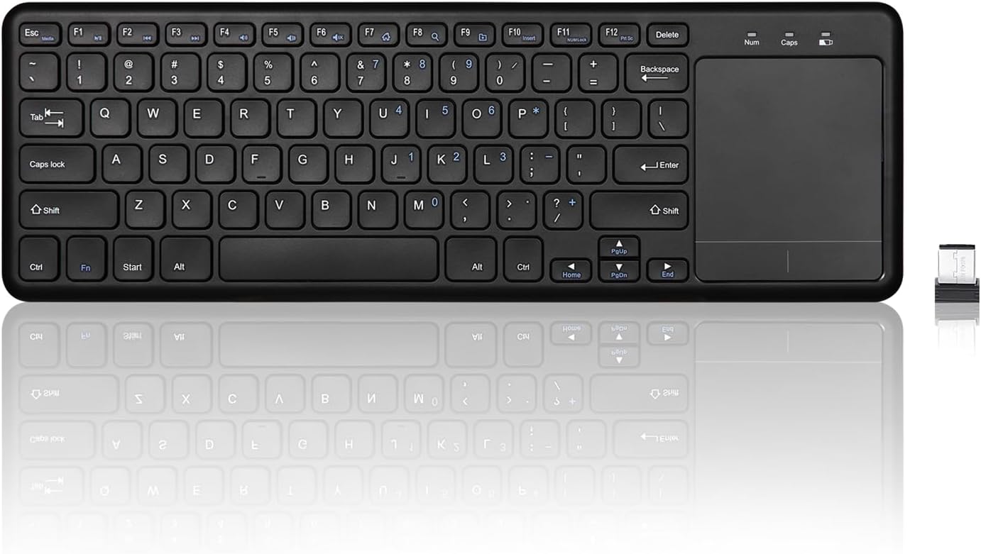 Amazon.com: Perixx PERIBOARD-716 Wireless Keyboard with Touchpad ...