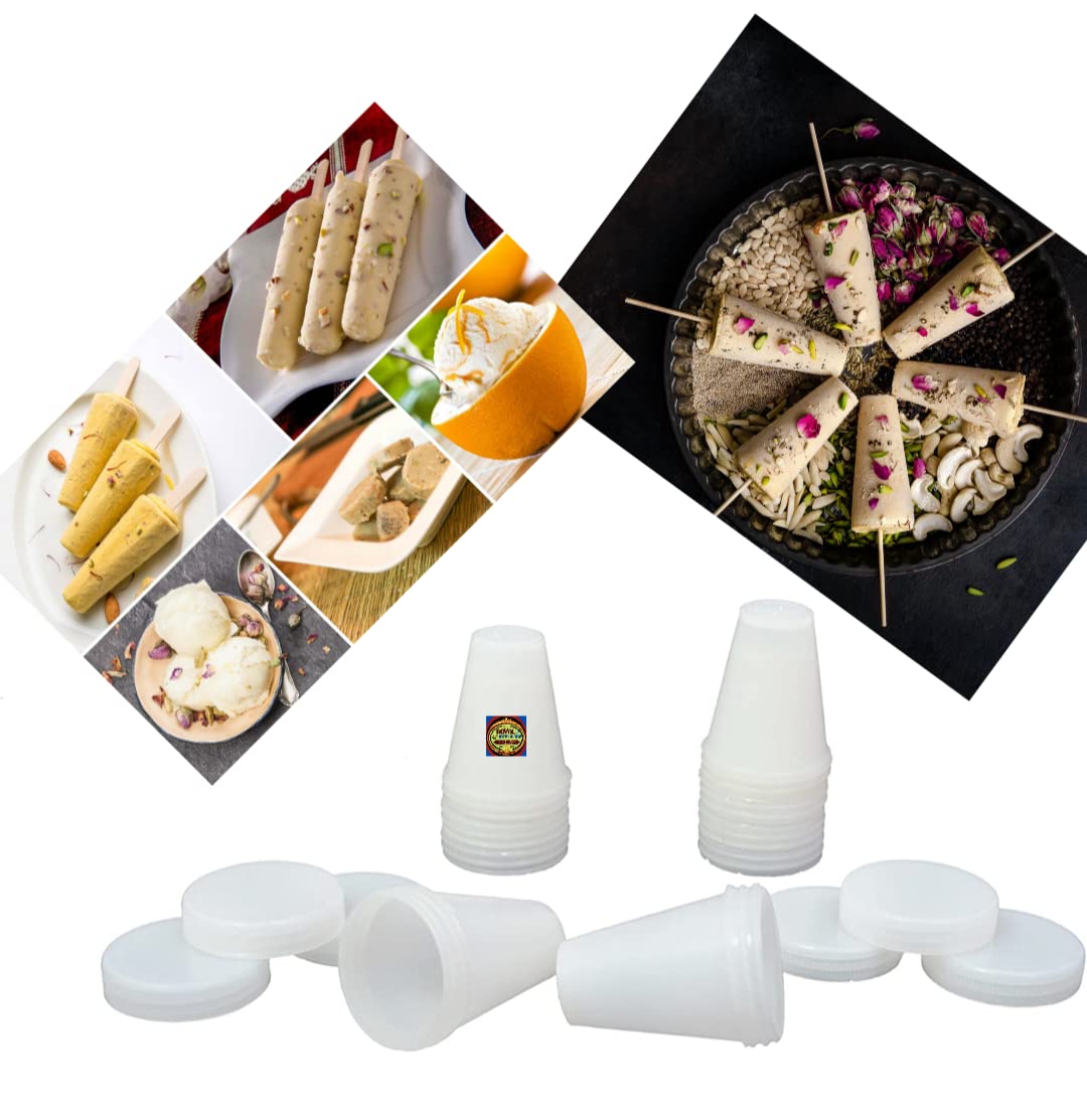 Buy Plastic Ice Cream Candy Kulfi Maker Mould Homemade Reusable Ice ...