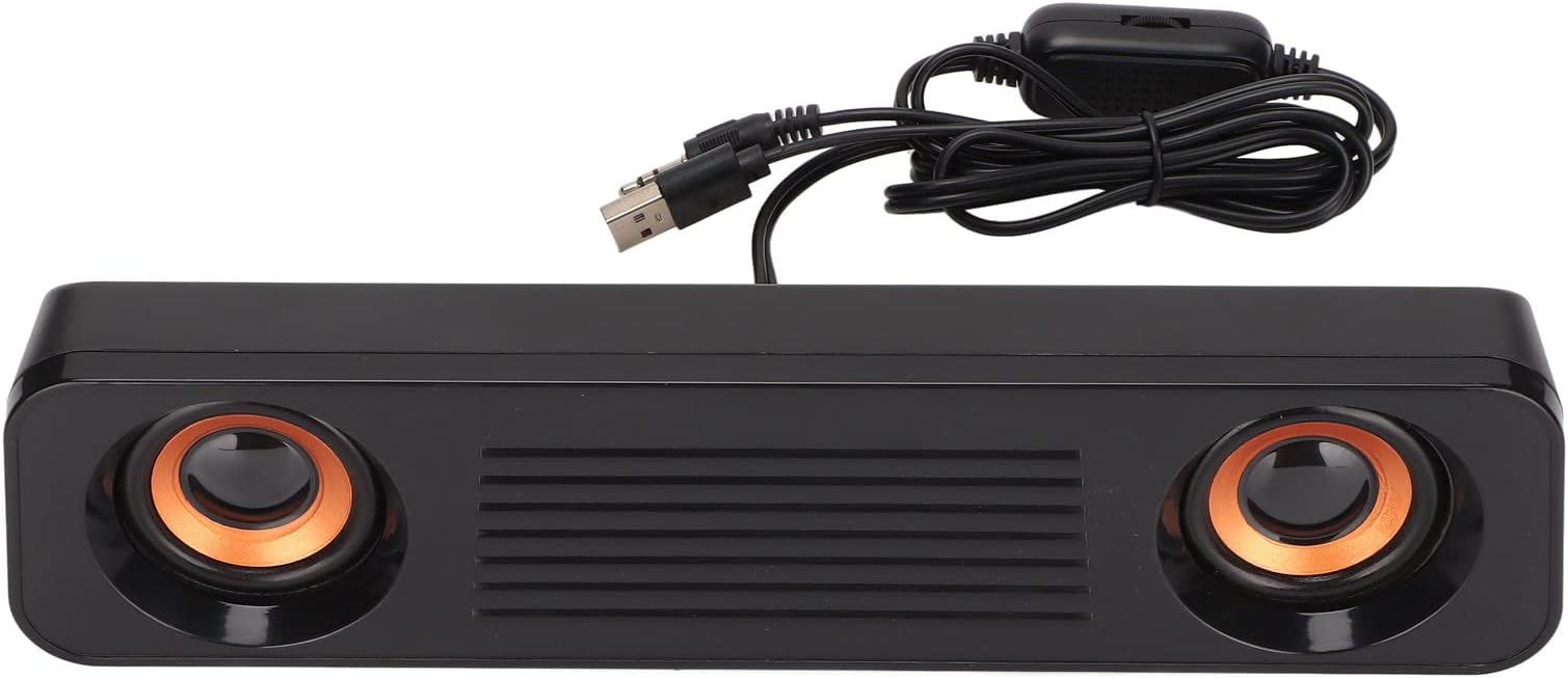 Amazon.com: Portable Computer Speakers, Wired Speaker with HiFi Stereo ...
