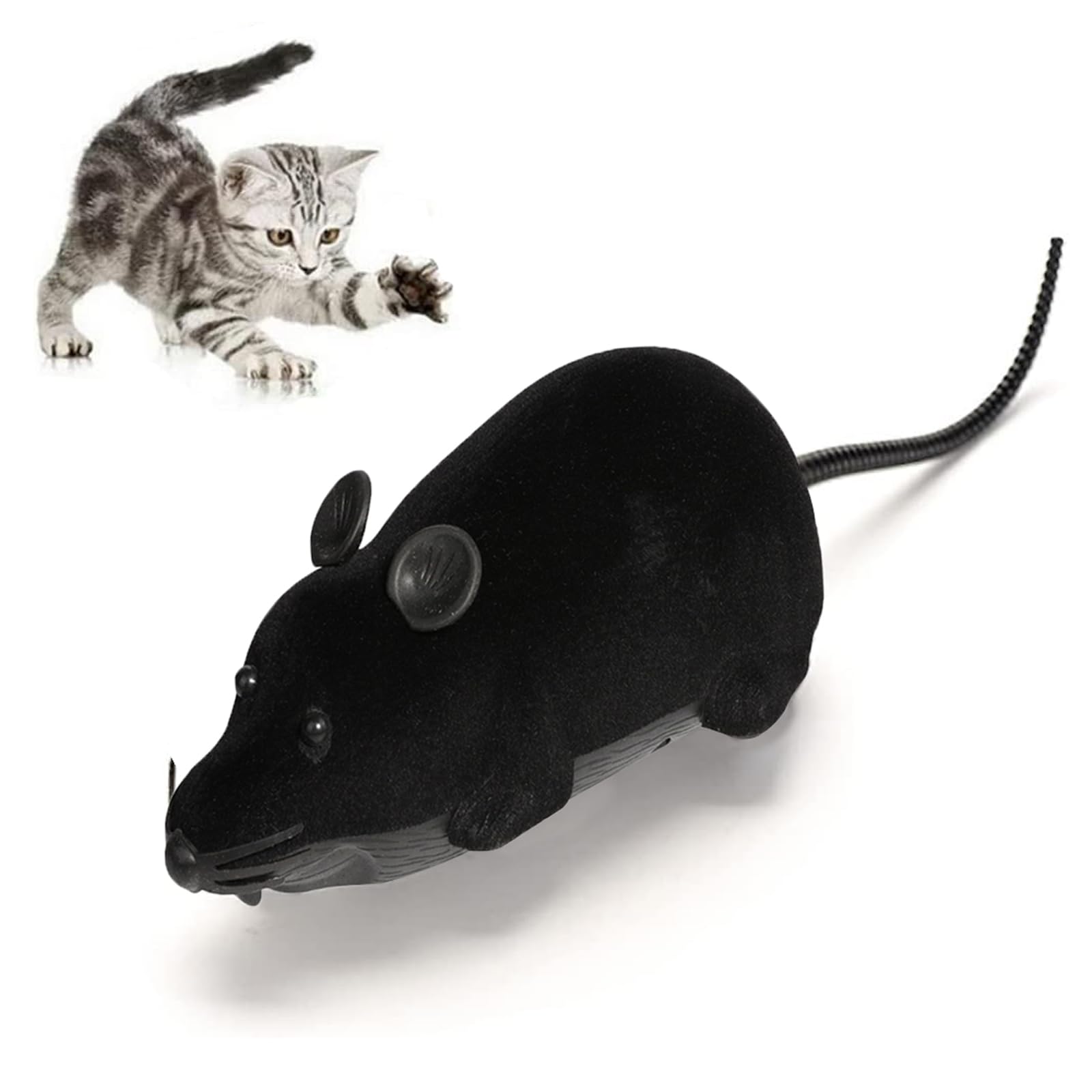 Automatic Moving Fake Rat Realistic Mouse Cat Toy Electronic Cat Mice ...