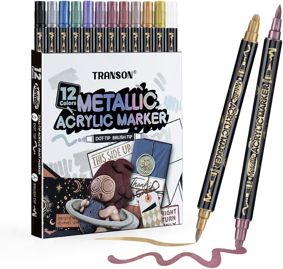 Amazon.com: Renfio Chrome Paint Markers, 4 Colors Liquid Chrome ...