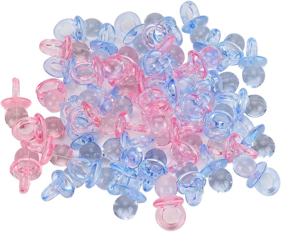 Amazon.com: Assorted Color Mini Plastic Pacifier Favors - 1", 18 Count ...