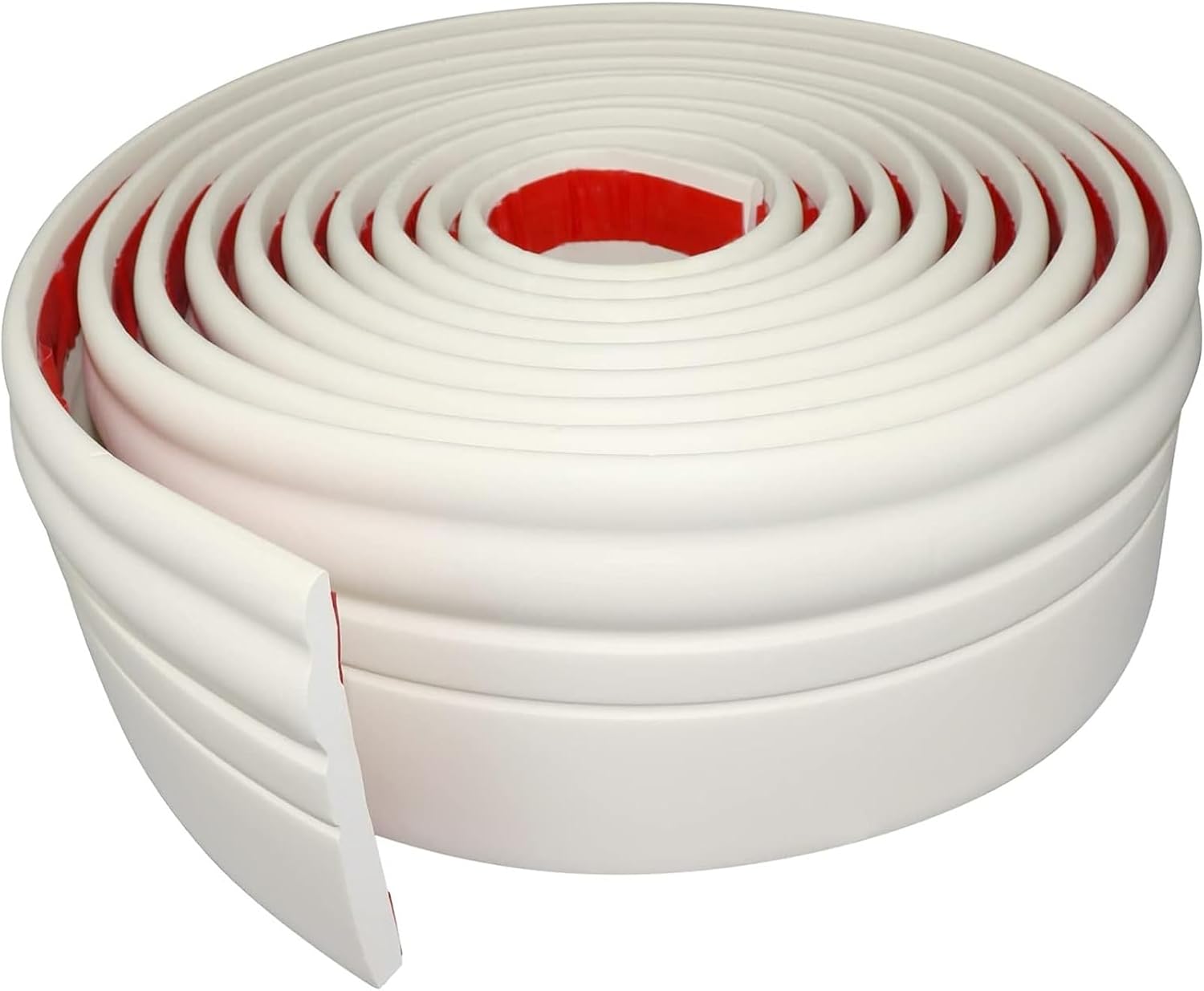 Flexible Baseboard Molding Trim 4/5/6 Inch x 20 Feet Self-Adhesive ...