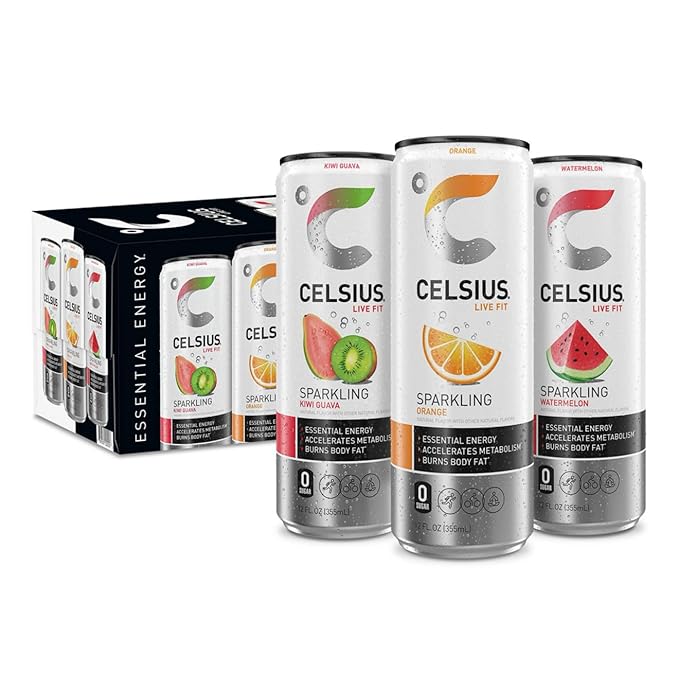 Amazon.com : Celsius Essential Energy Sparkling Variety Pack (12 fl. oz ...