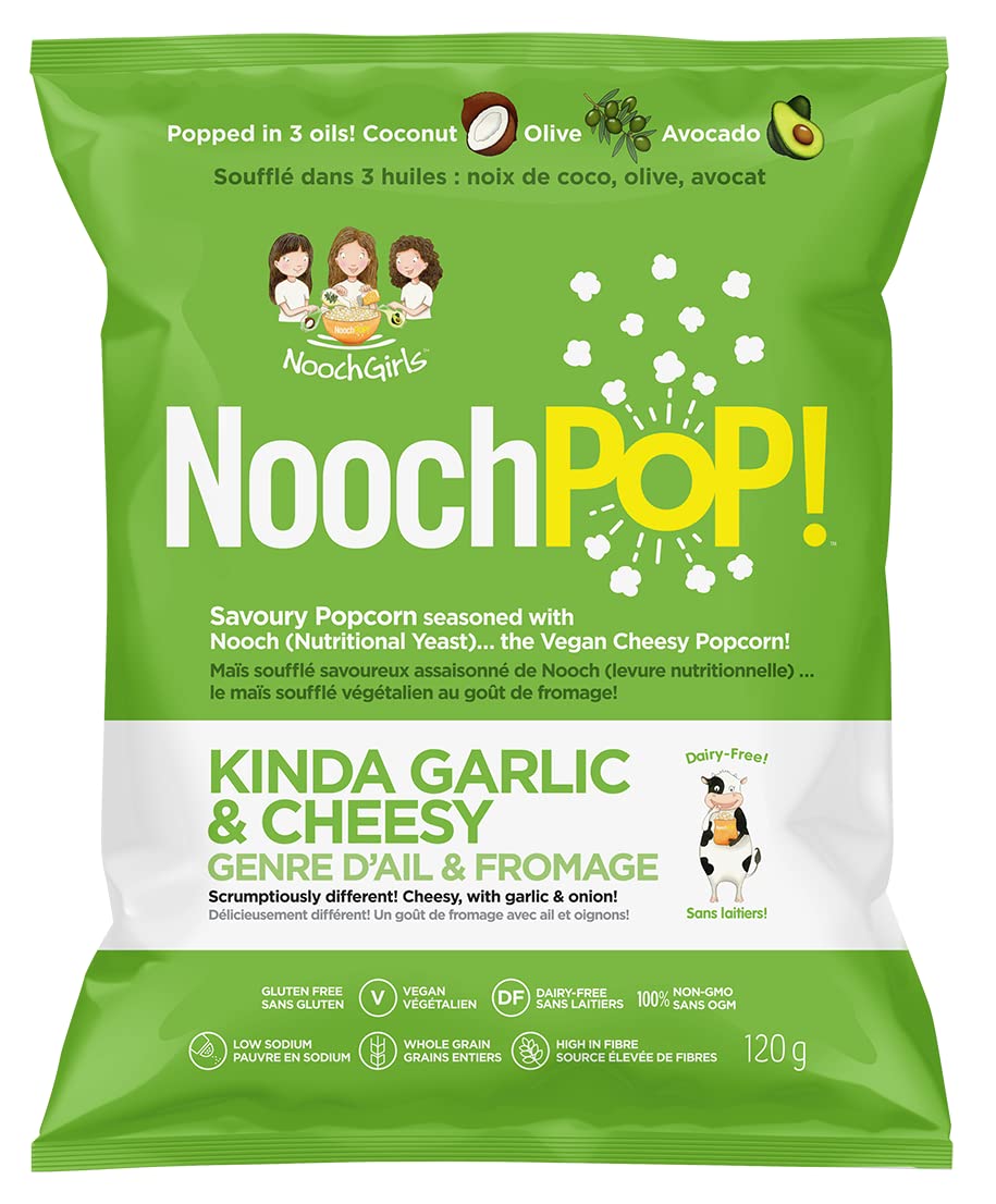 Vegan Gluten Free Snacks, Premium Popcorn with Nutritional Yeast, Dairy ...