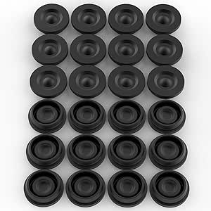 Amazon.com: QCDENG 24PCS Black Trailer Hub Cap Rubber Plugs, Rubber ...