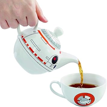 Amazon.com | Star Wars BB-8 12oz Ceramic Teapot and 6oz Cup Set: Teapots