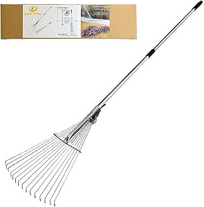 Amazon.com : Long Letter-Retractable Leaf Rake，Adjustable Leaf Rakes ...