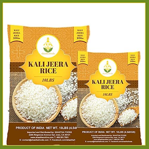 Amazon.com : SEERAGA SAMBA RICE 10 Lbs (Pack of 1) 10 Lbs x 1 Bags ...