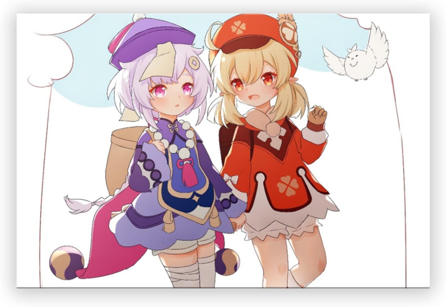 Amazon.com: Game Genshin Klee Wall Art Painting,Game And Anime Oxford ...