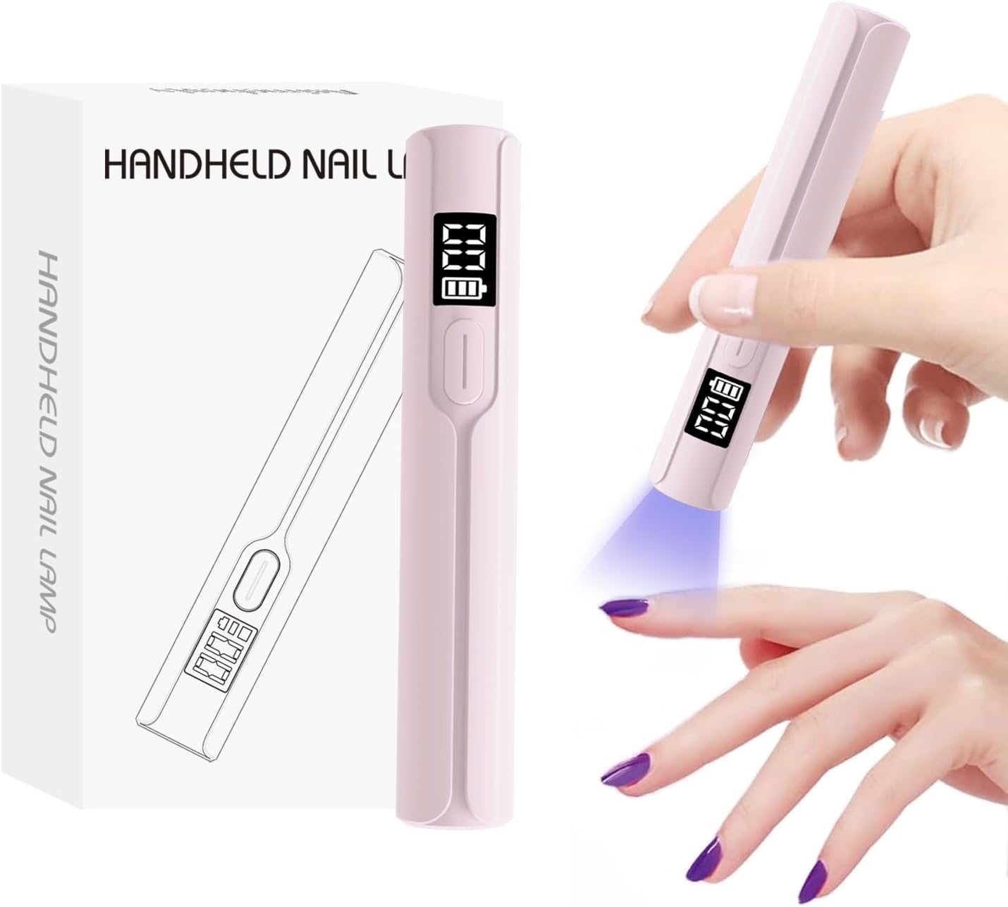 Amazon.com : UV Light for Gel Nails, Denabuty Mini U V LED Nail Lamp ...