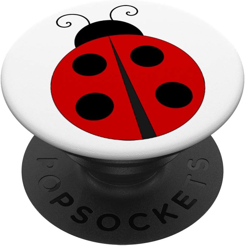 Amazon.com: Red Ladybug Popsocket PopSockets PopGrip: Swappable Grip ...