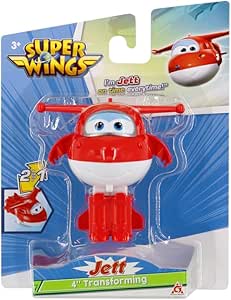 Amazon.com: Super Wings - Transformation Plane Jett in White-Red ...