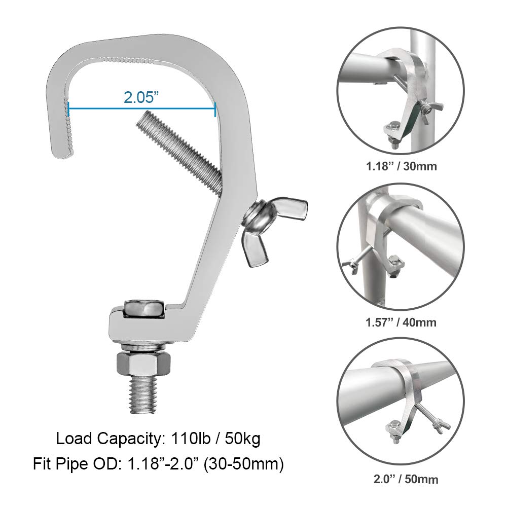Snapklik.com : 1.18-2 Inch Truss Clamp Stage Lights Clamp, 8PCS Premium ...