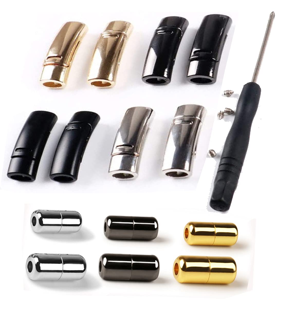 Buy Taoqiao 7Pairs No tie Shoe Lace Locking Clips Metal Buckle Lock ...