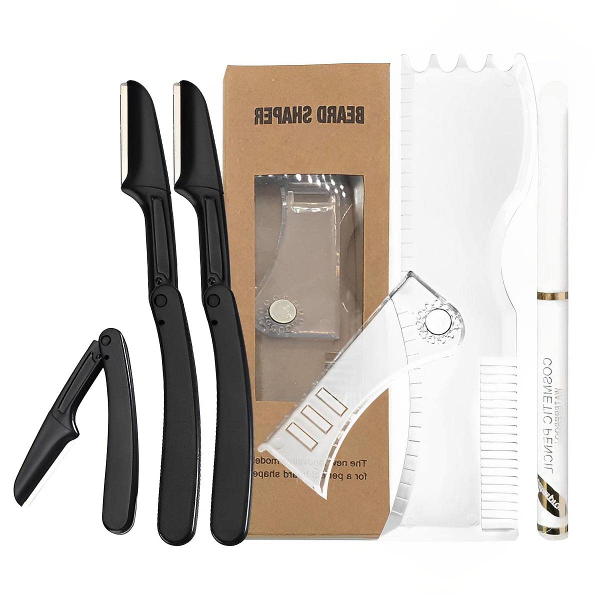 Buy ELEPHANTBOAT® Beard Shaper for Men Beard Styling Tools Kit with ...