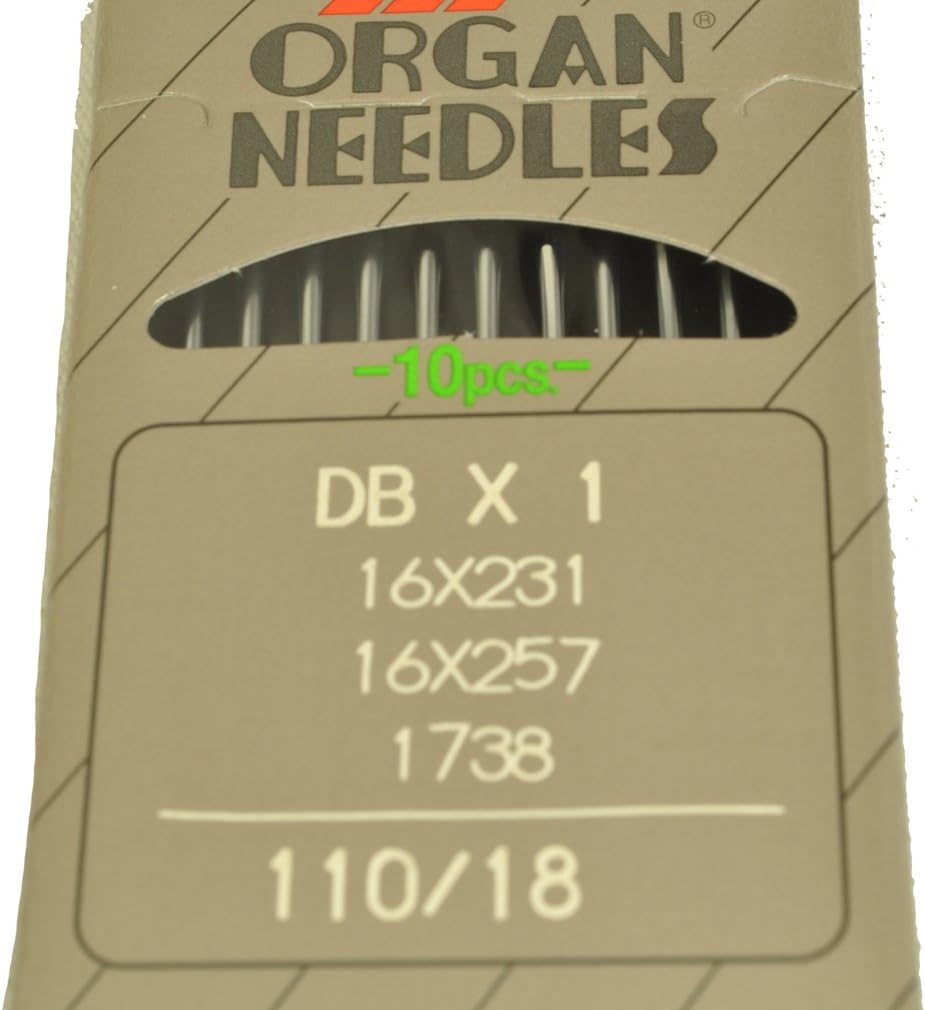 Amazon.com: Organ DB X 1 Industrial Needles 16X257 Size 110/18 (10pk)
