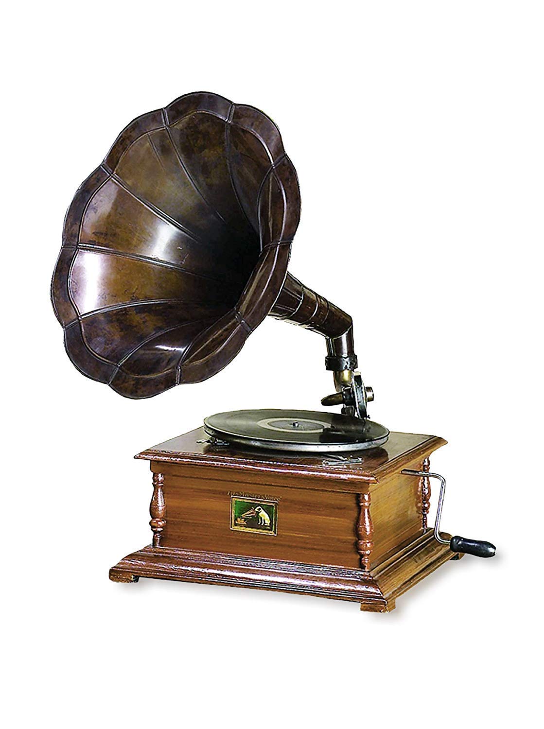 Brown Gramophone Music player Brown Horn with Needles MS Handicrafts ...