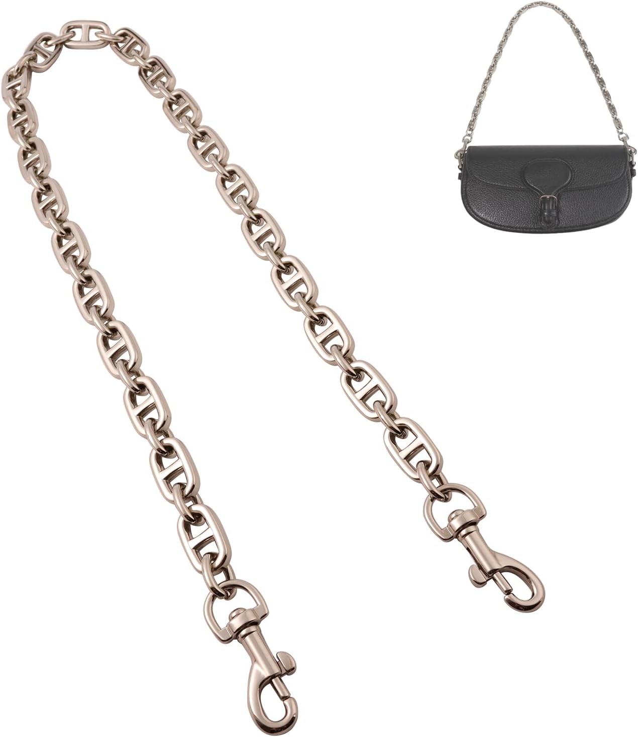 Amazon.com: Silver Purse Chain Strap，26 inches Purse Chains ，Antique ...