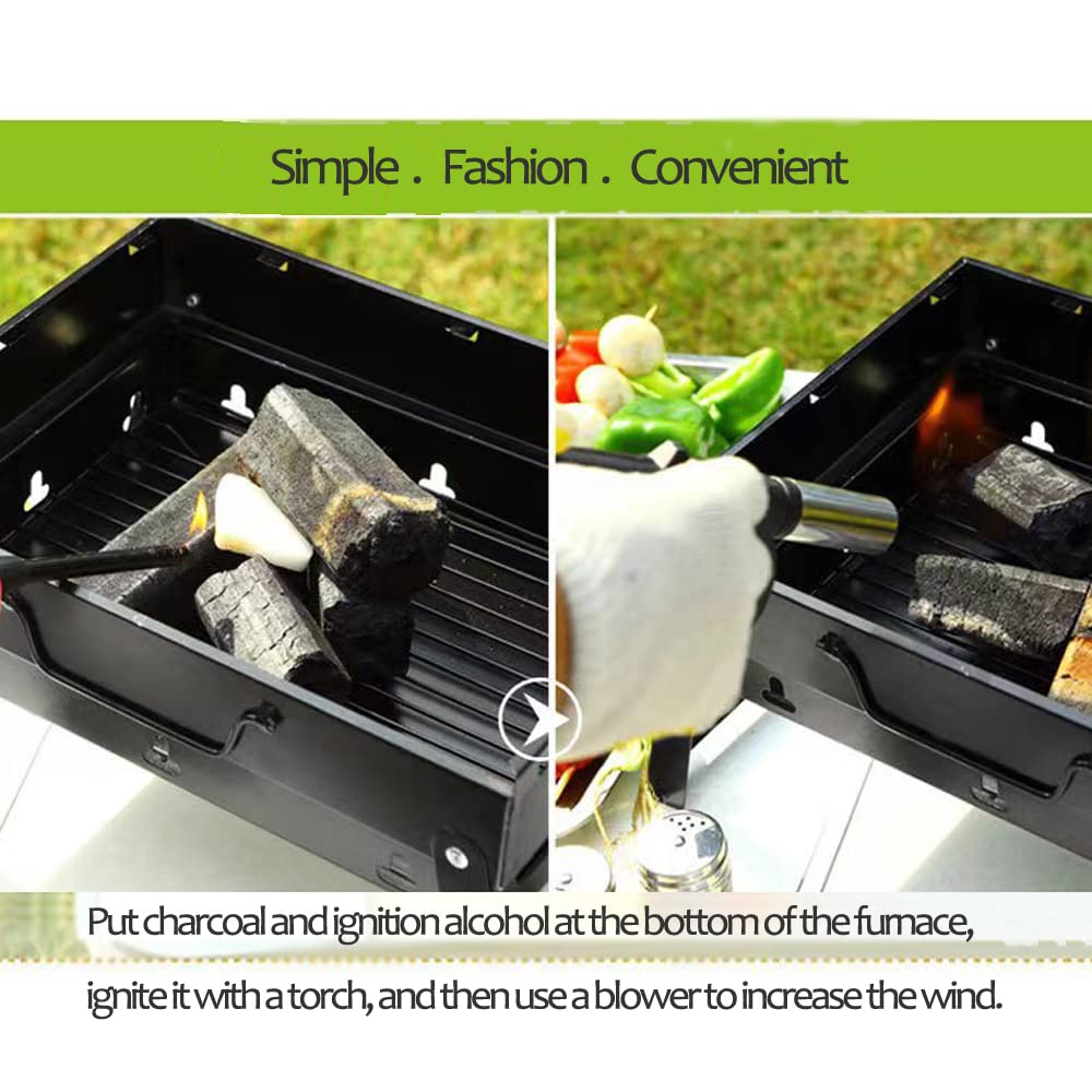 Snapklik.com : Folding Portable Barbecue Charcoal Grill, Barbecue Desk ...