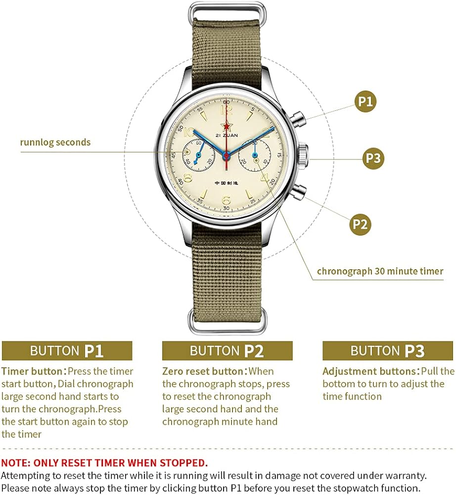 Stop Second Hand Watch