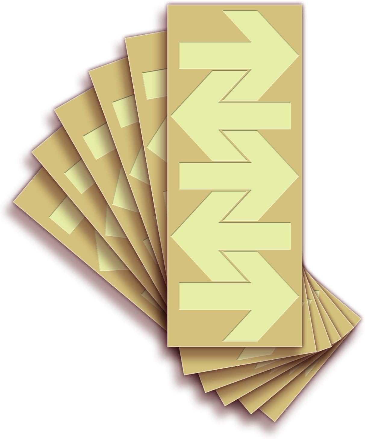 iSYFIX Glow in the Dark Arrow Stickers - 30 Pack, 4x3 Inch - Premium ...