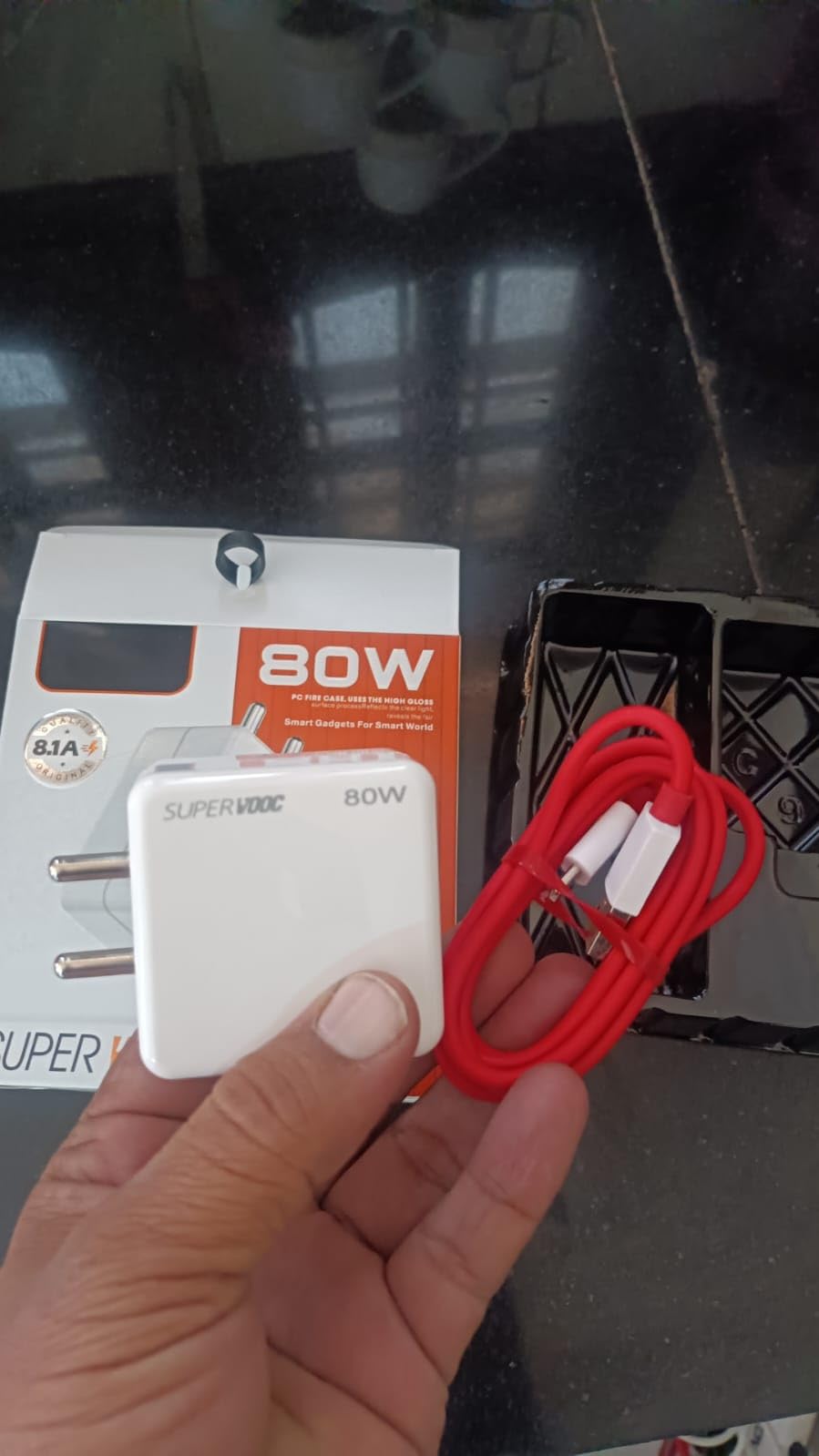 Original Warp 80 Watt Fast Travel Charger Adapter With Usb To C Cable ...