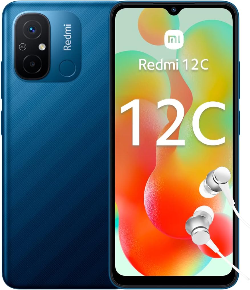 XIAOMI Redmi 12C - Smartphone de 4+128GB, Pantalla de 6,71" HD+ Dot ...