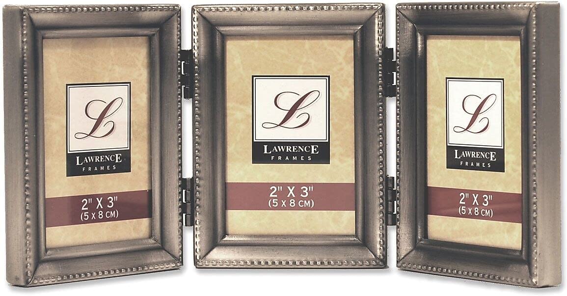 Amazon.com - Lawrence 11523T 2-Inch x 3-Inch Metal Pewter Hinged Triple ...