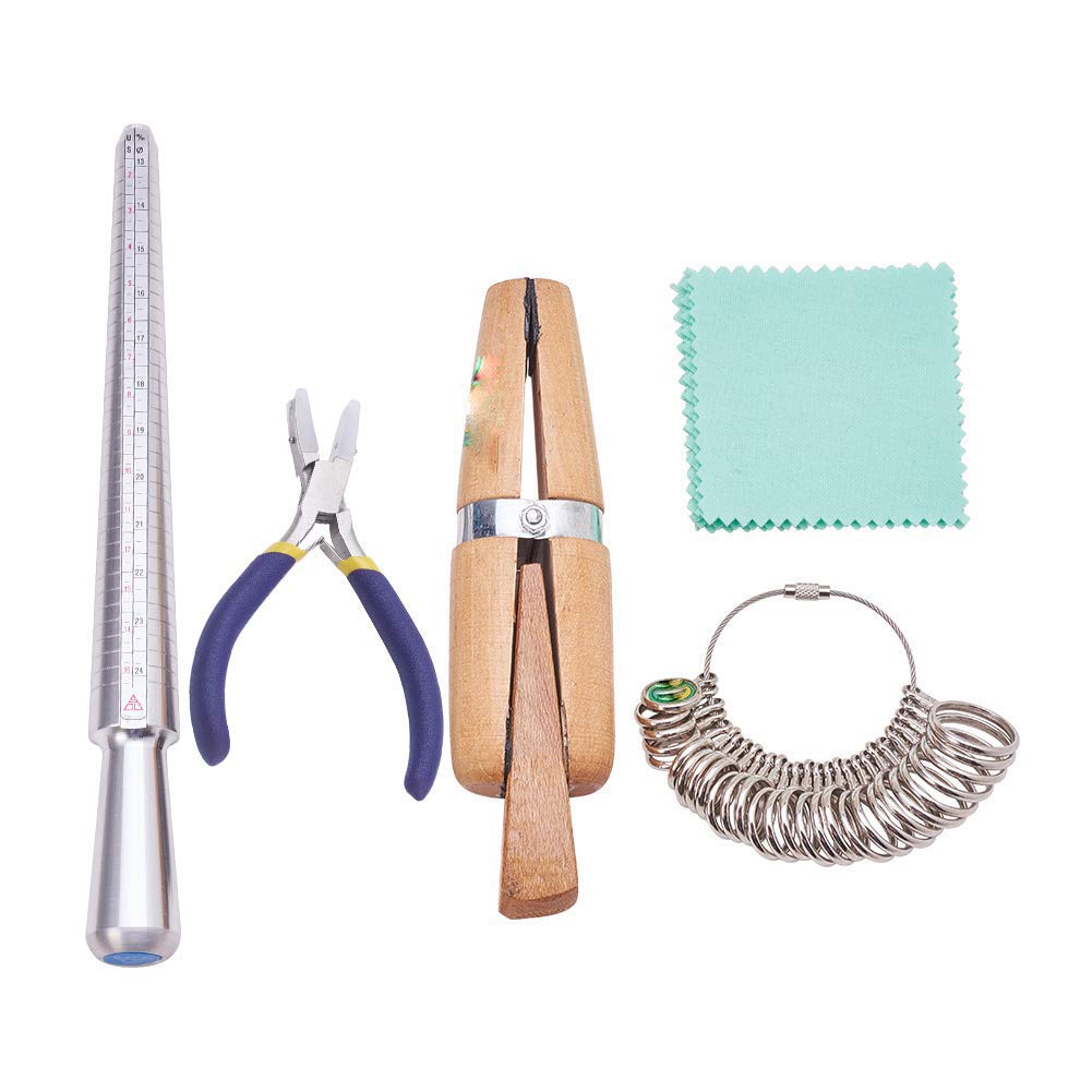 OSCAR Ring Making Tool Kit - Includes Ring Mandrel, Finger Size Gauge ...