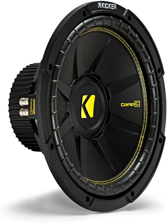 Amazon.com: Kicker CVX124 COMPVX 12" Subwoofer Dual Voice Coil 4-Ohm ...